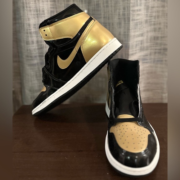 Jordan | Shoes | Jordan Retro High Nrg Patent Gold Toe Small Mark ...
